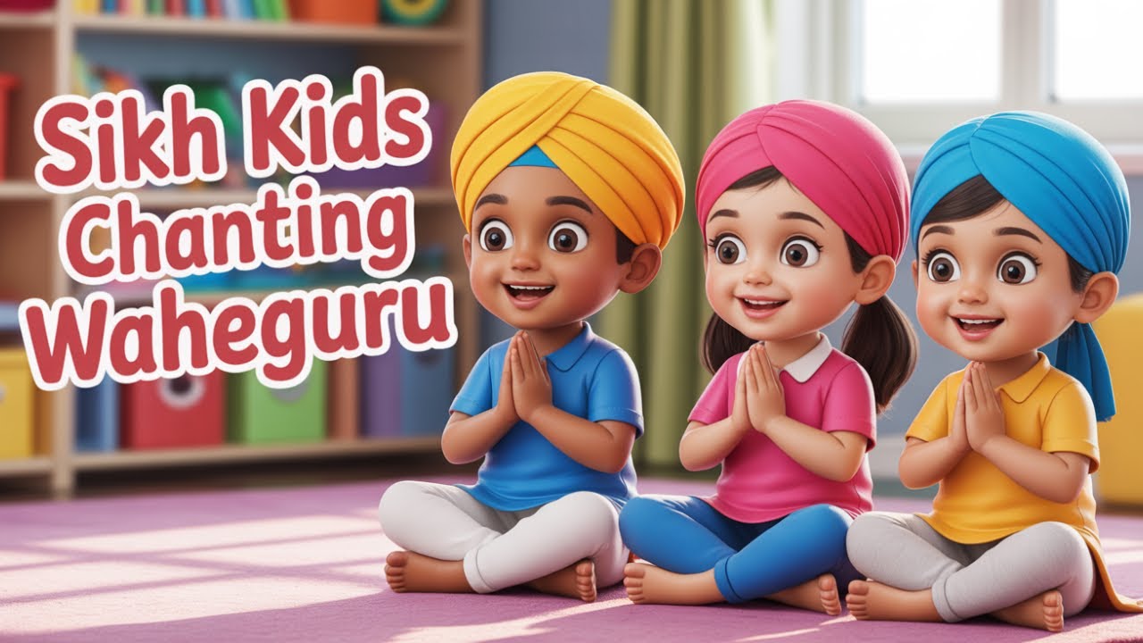 Sikh Kids CHANT Waheguru Simran in Punjabi Culture! - YouTube