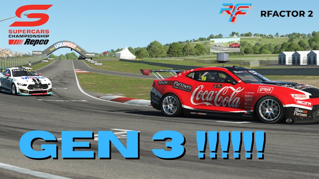 Gen 3 V8 Supercars FINALLY Hit The Track!! FVR 2023 Mod for rFactor 2 ...