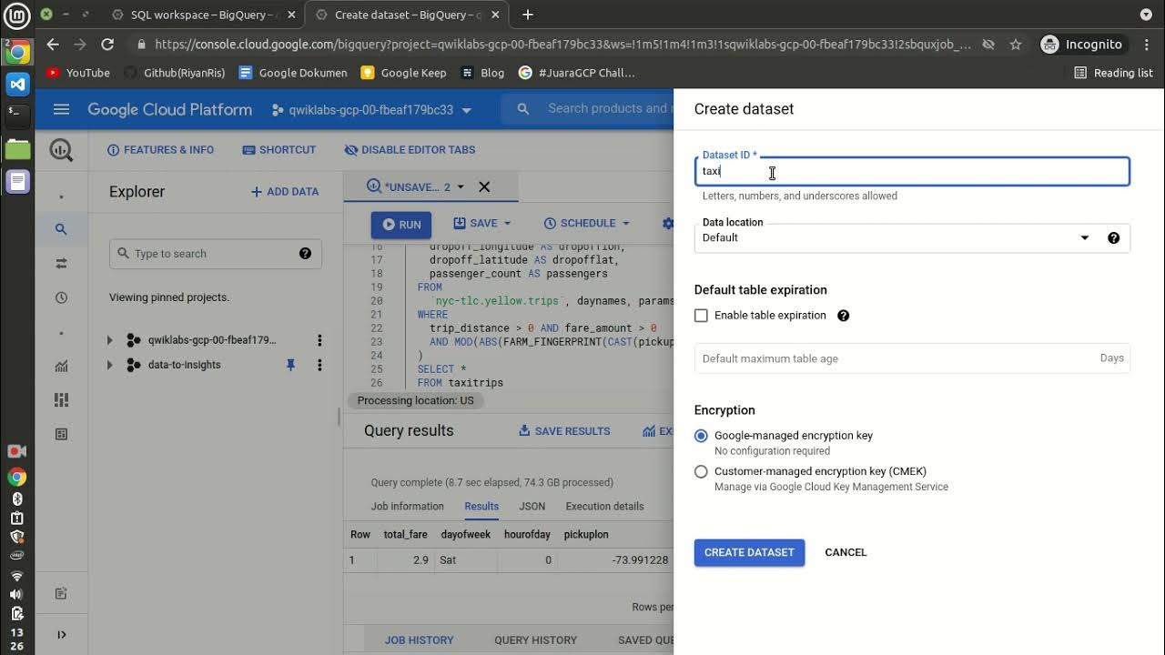 Predict Taxi Fare with a BigQuery ML Forecasting Model GSP246 - YouTube