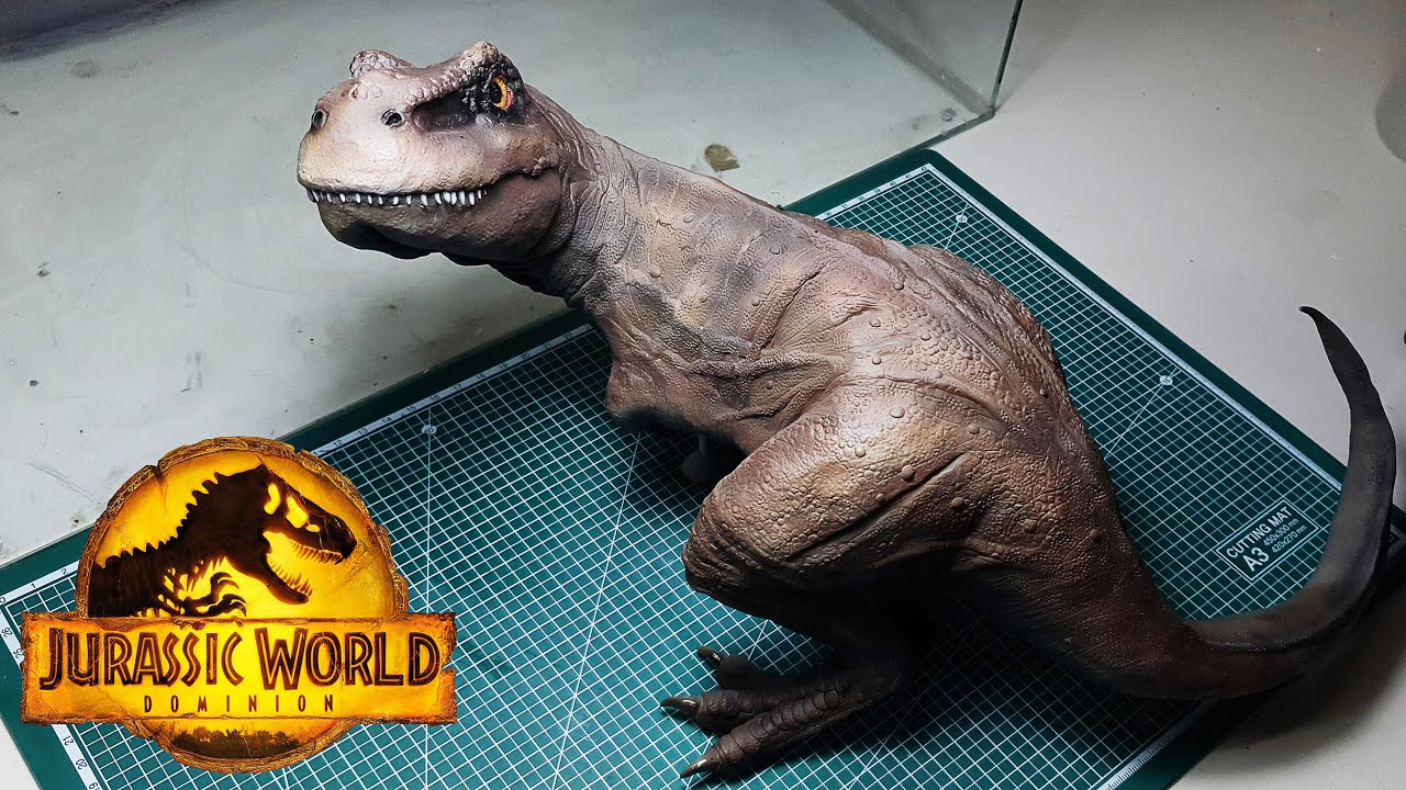 How to make a baby T-Rex Jurassicworld Diorama / Polymer Clay - YouTube