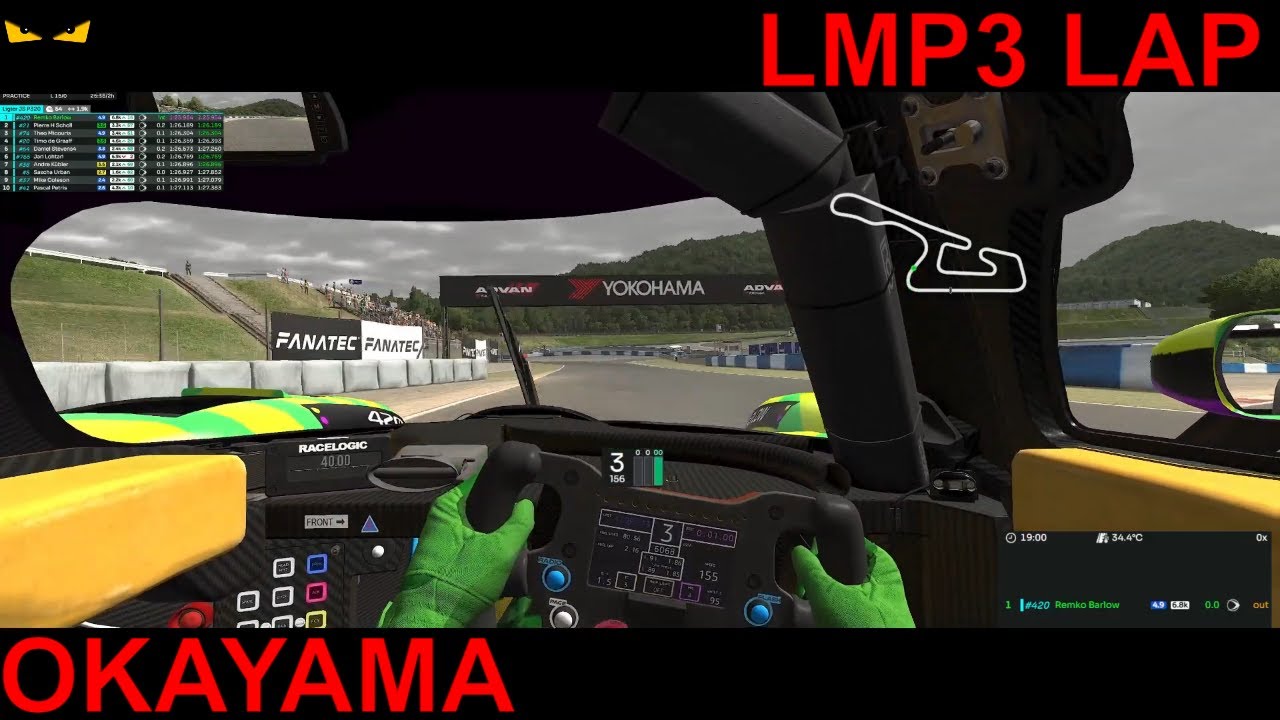 iRacing LMP3 Okayama Practice Lap 1:25.954 | FIXED | - YouTube