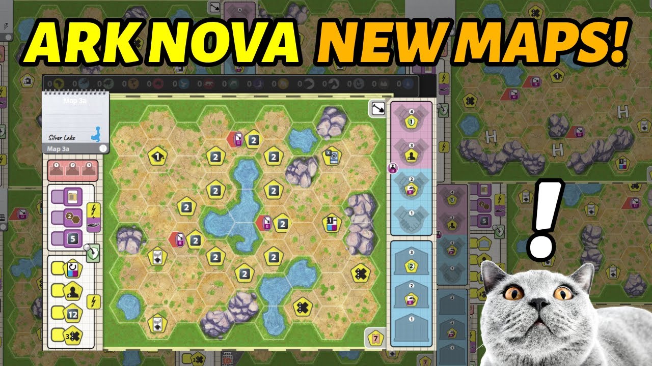 Have you played these 8 new Ark Nova maps? #arknova #boardgames # ...