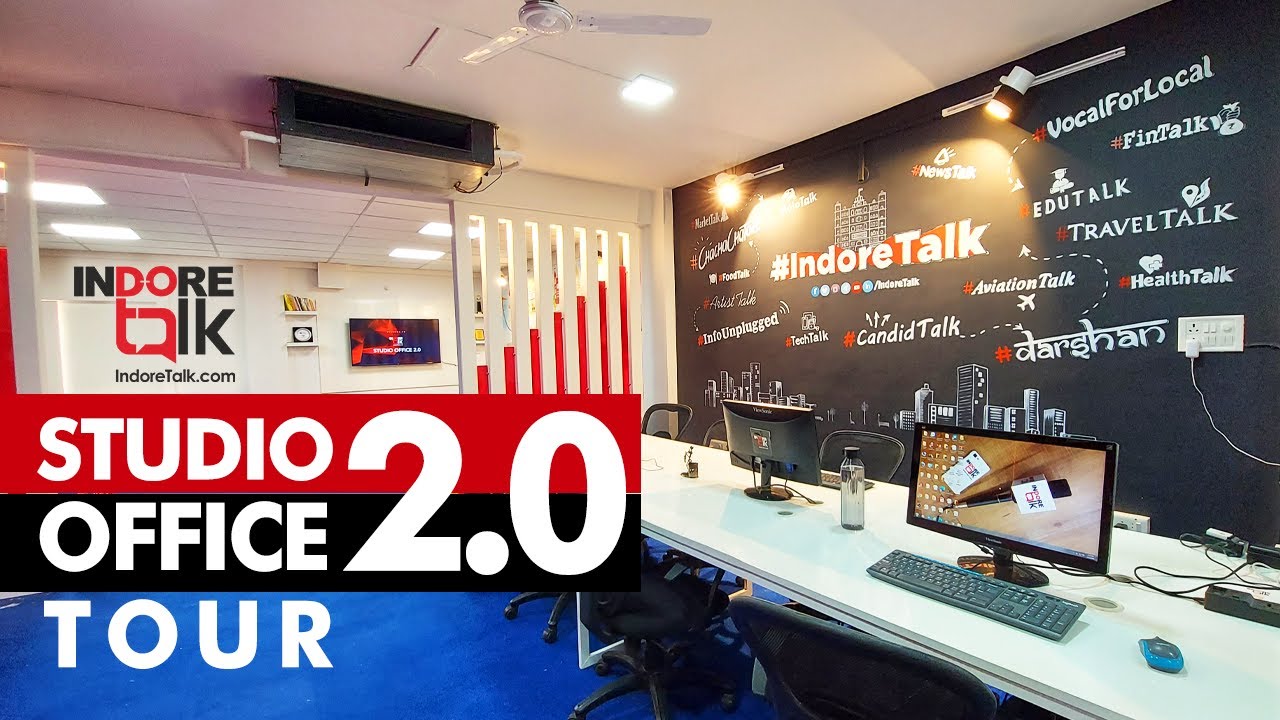 Indore Talk STUDIO OFFICE 2.0 | Office Tour | Customize & Creatively ...