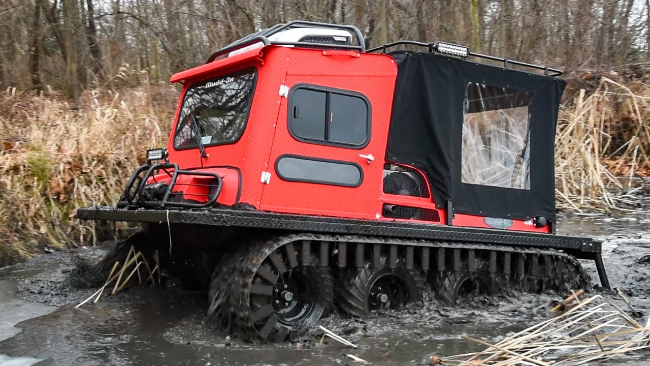 Driving the Mudd-Ox on Ripsaw Tracks - YouTube