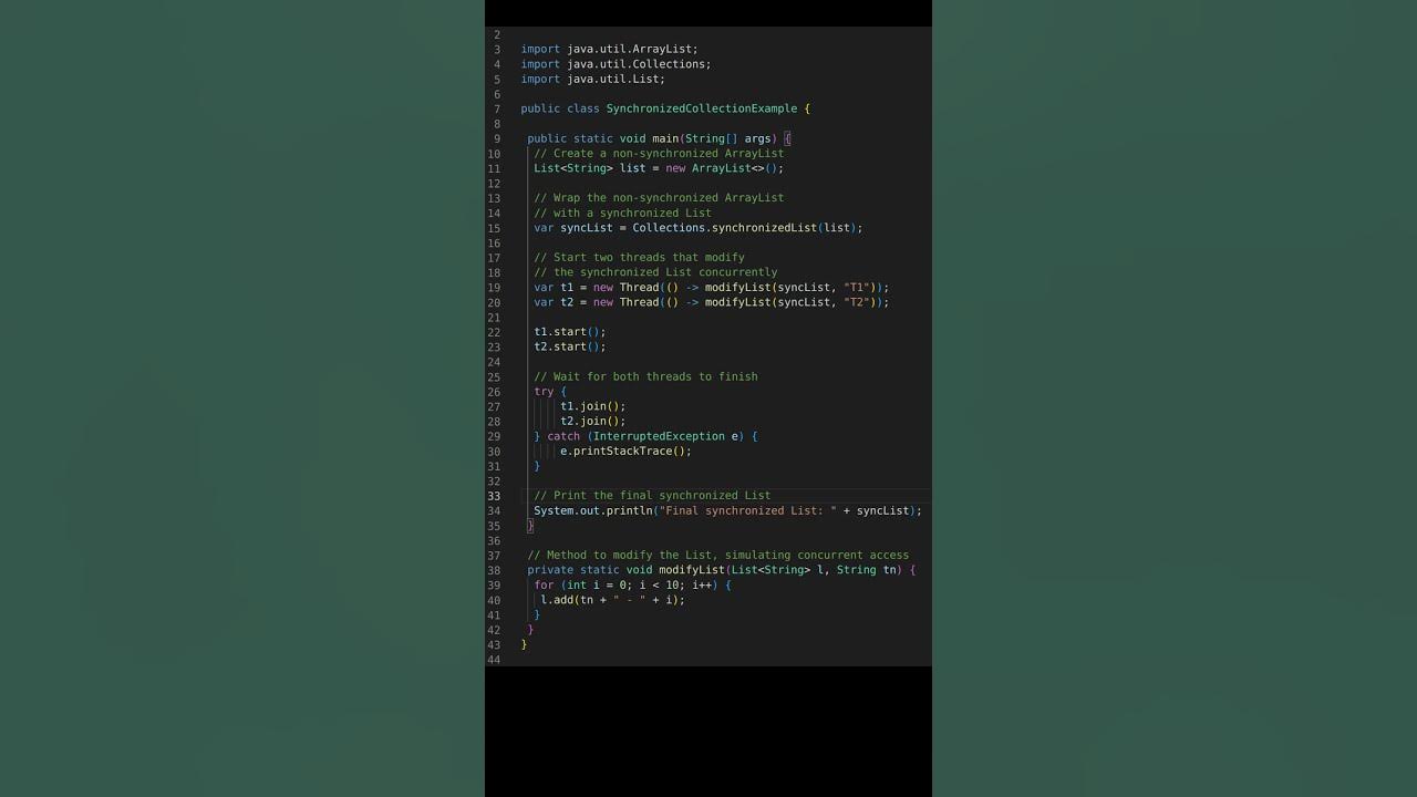 Java Thread Safety How To Use Synchronized Collections Effectively Youtube