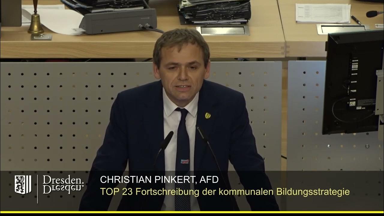 AfD-Stadtrat Christian Pinkert kritisiert Schulsozialarbeit als ideologische Einflußnahme von ...