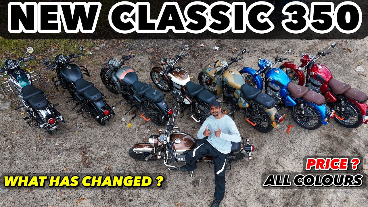WHAT HAS CHANGED ? ALL COLOURS FOR THE NEW CLASSIC 350 AND FEATURES ...