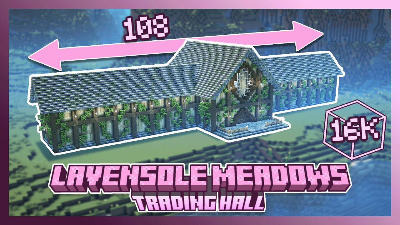 I built a MASSIVE trading hall in Survival Minecraft - YouTube