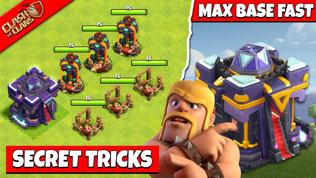 How to Max Your Base Fast in Clash of Clans - YouTube