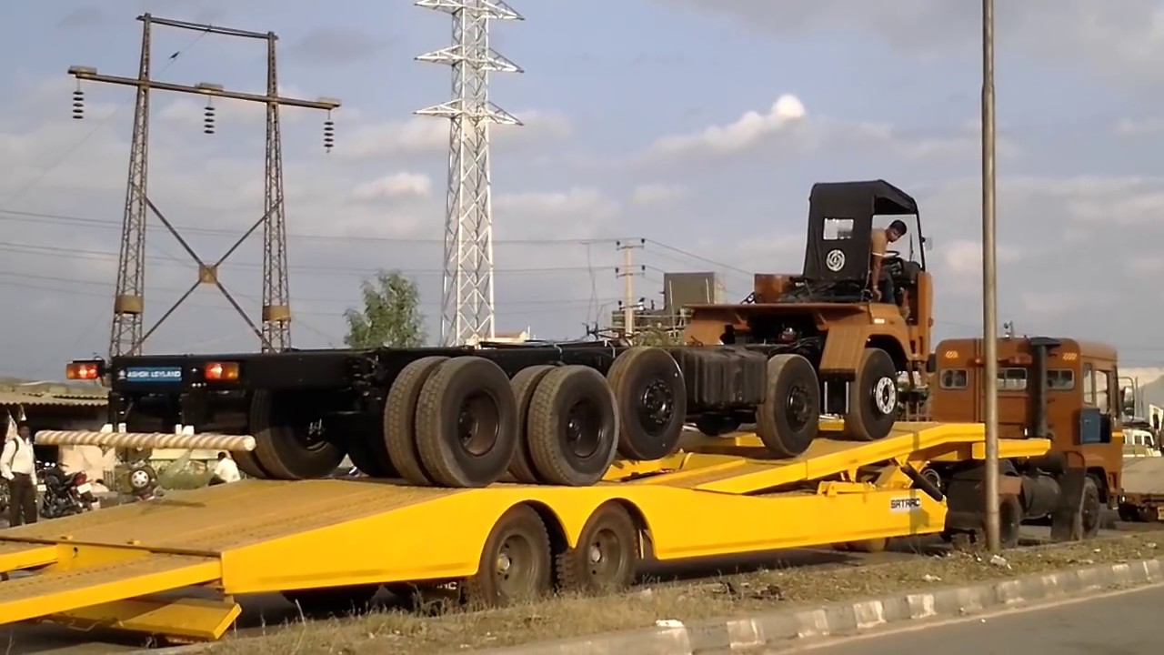 Truck / Chassis Carrier Trailer - SATRAC - YouTube