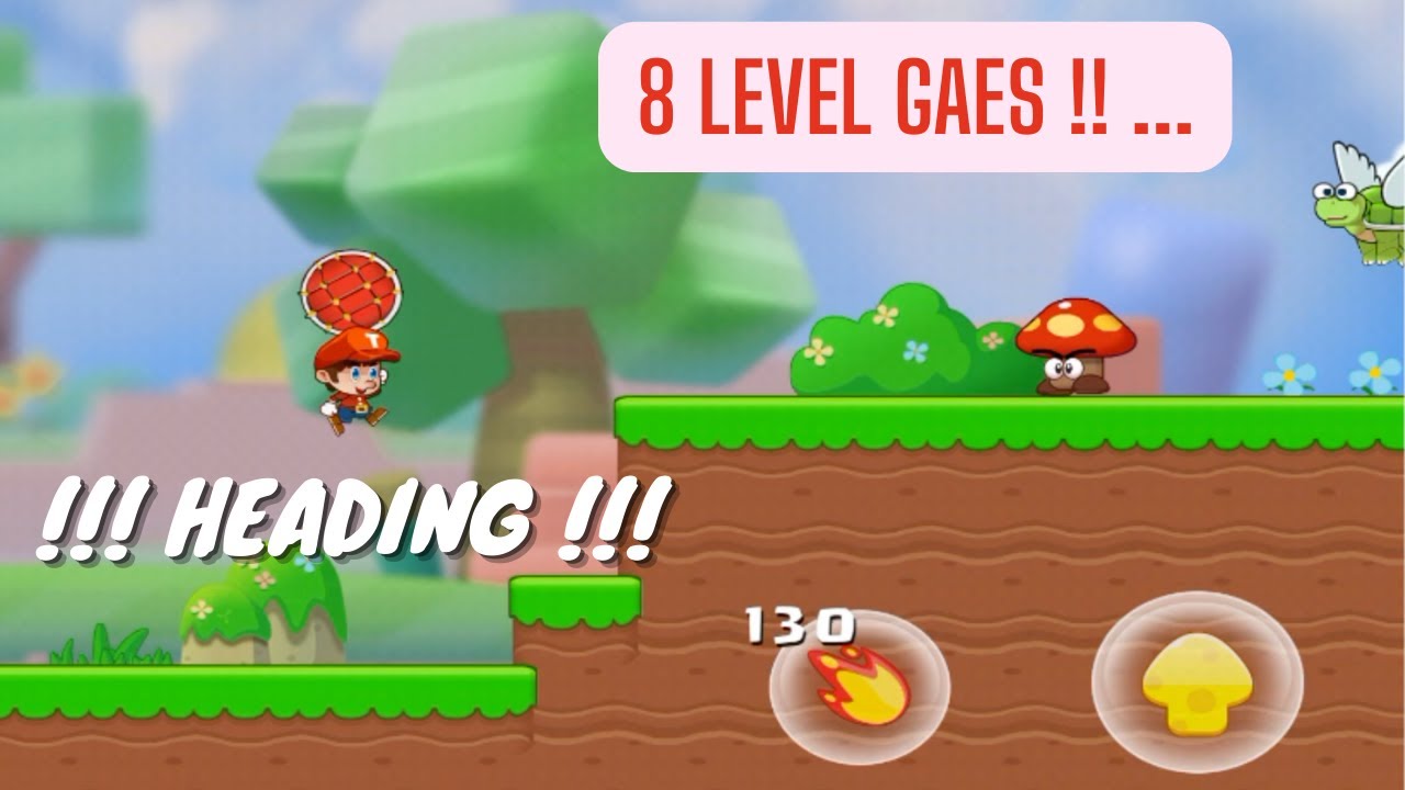 MAIN 8 LEVEL 😲😙 SUPER MANO BROS - JUNGLE WORLD | LEVEL 121 - 128 - YouTube