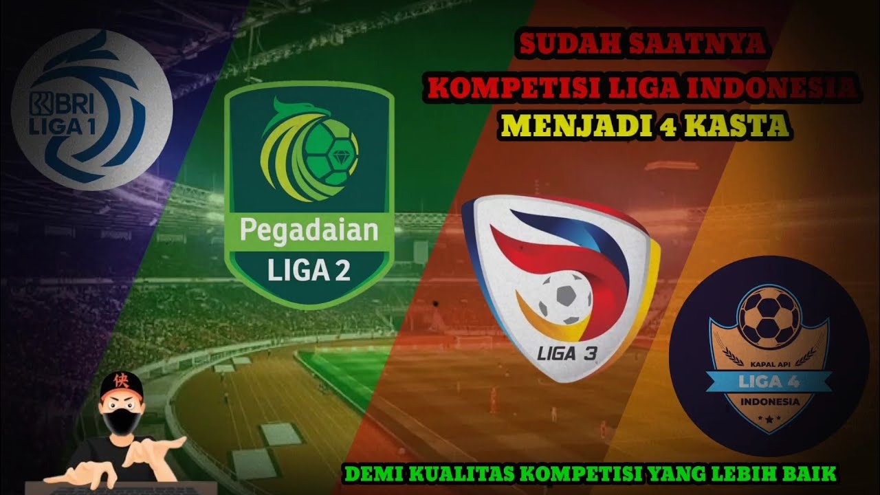 BARU!!! SUDAH SAATNYA KOMPETISI LIGA INDONESIA MENJADI 4 KASTA - YouTube