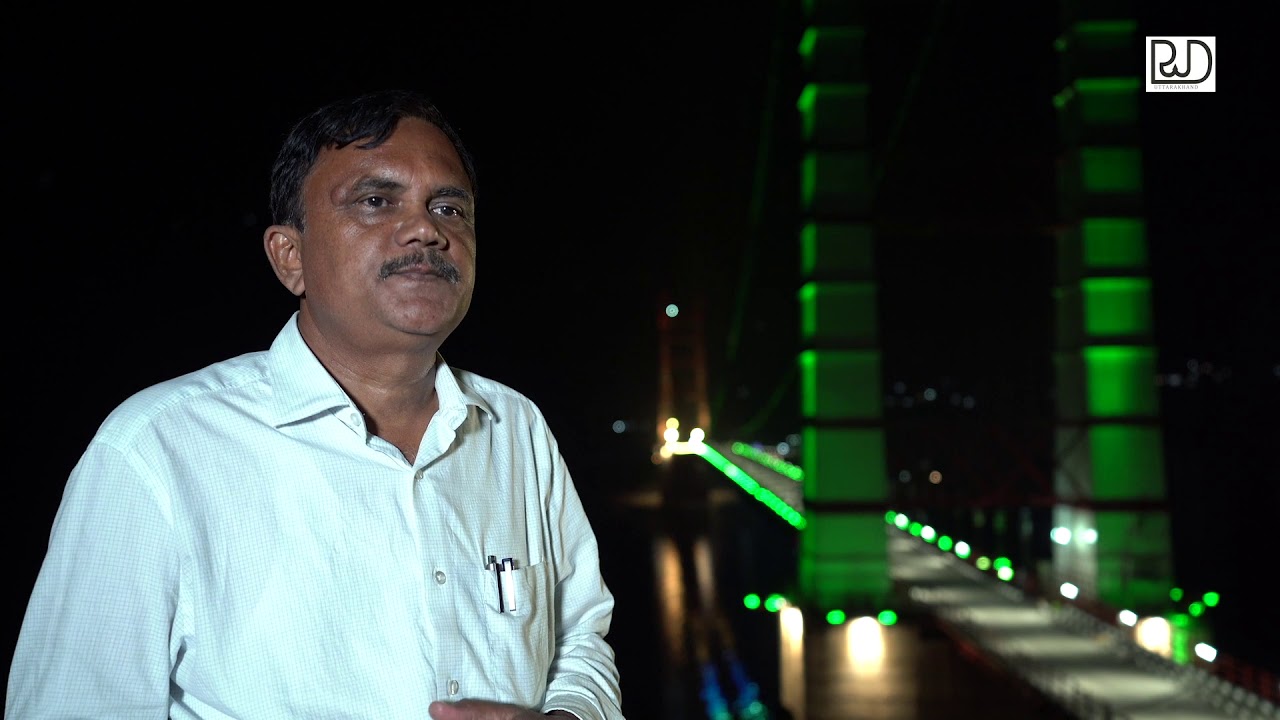Making of Dobra Chanthi Bridge Uttarakhand By PWD Uttarakhand - YouTube