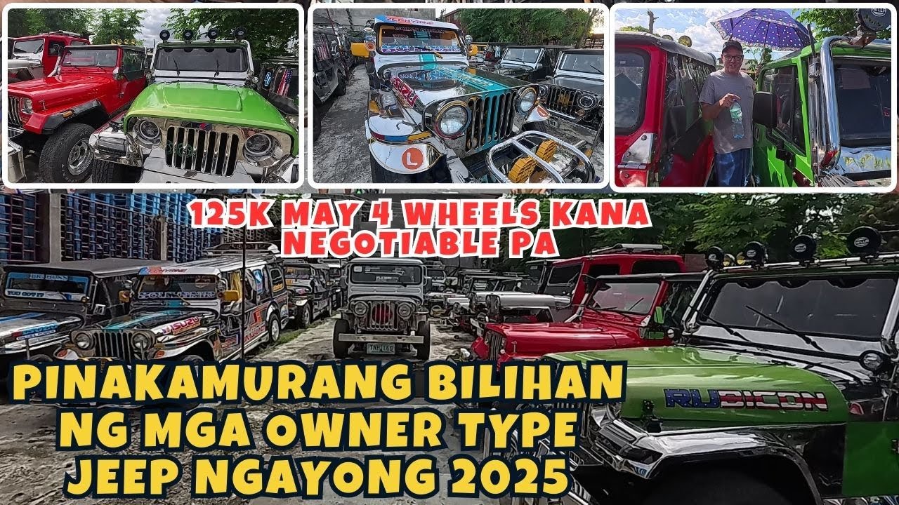 PRICE UPDATE SA PINAKAMURANG BILIHAN NG MGA OWNER TYPE JEEP SA IMUS ...