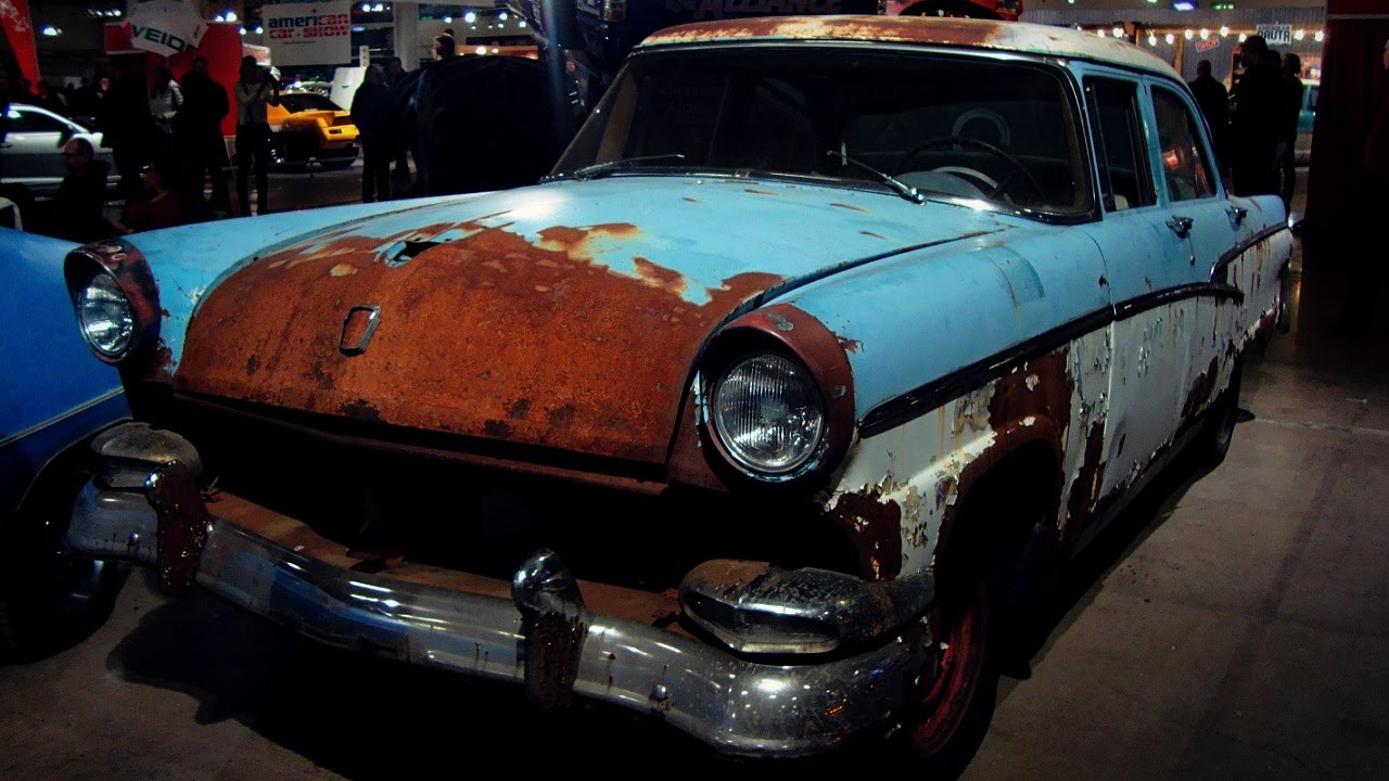 Rusty 1956 Ford @ American Car Show 2016 - YouTube
