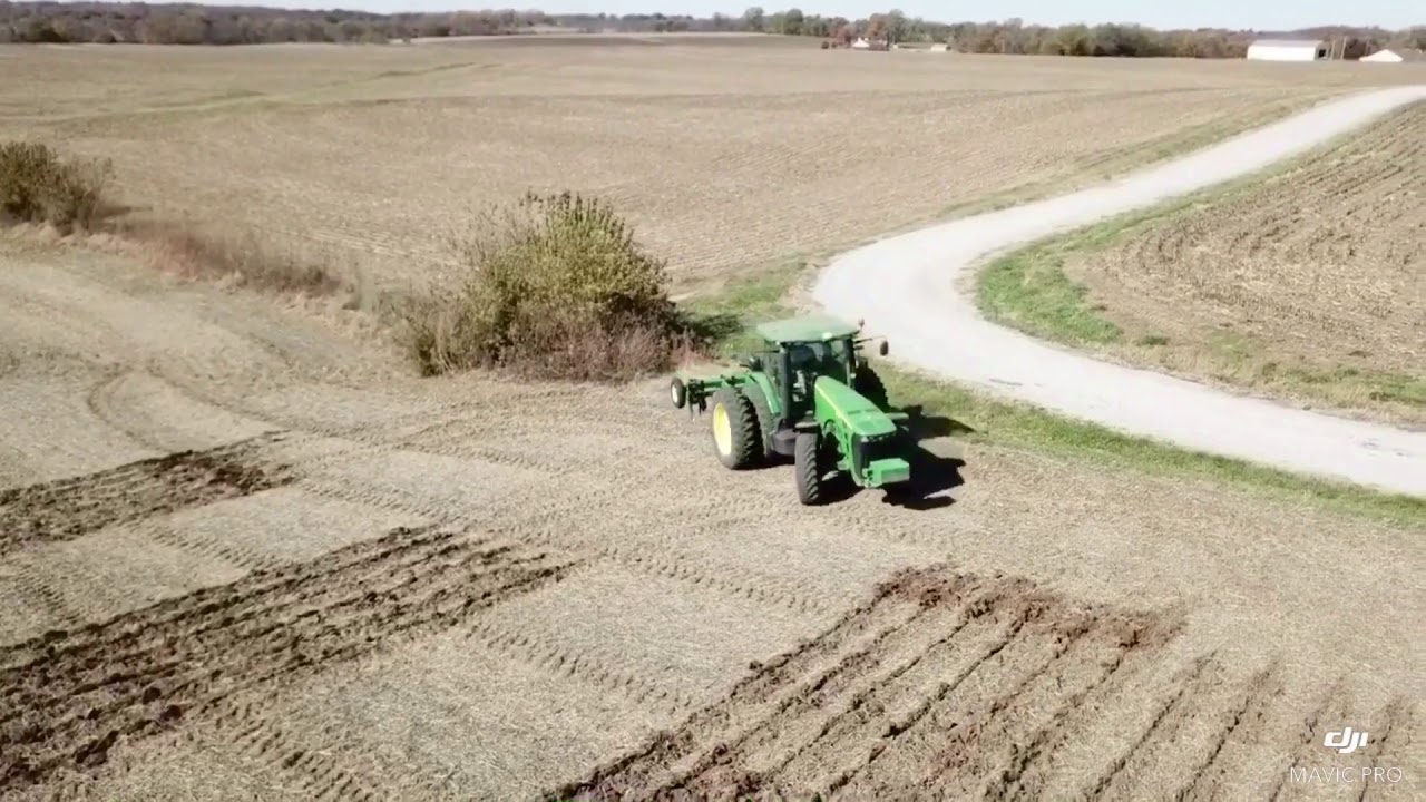 JOHN DEERE 8295R inline ripper - YouTube