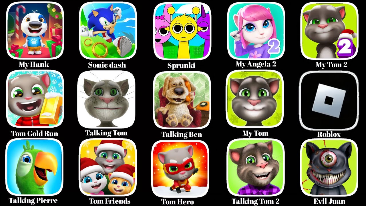 Tom Friends,Talking Tom,Evil Juan,Roblox,Talking Tom 2,Talking Pierre ...