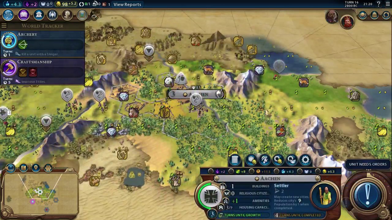 Civilization 6 - Science Victory (Germany, Deity) - YouTube