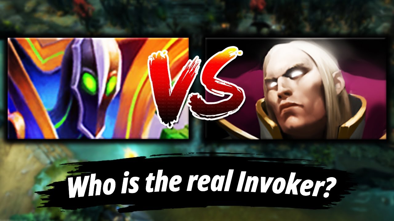 fake Invoker vs real Invoker Showdown Dota 2 - YouTube