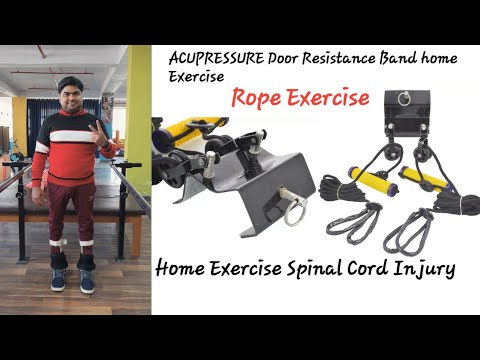 Rope Exercise ACUPRESSURE Door Resistance Band Home Exercise # ...