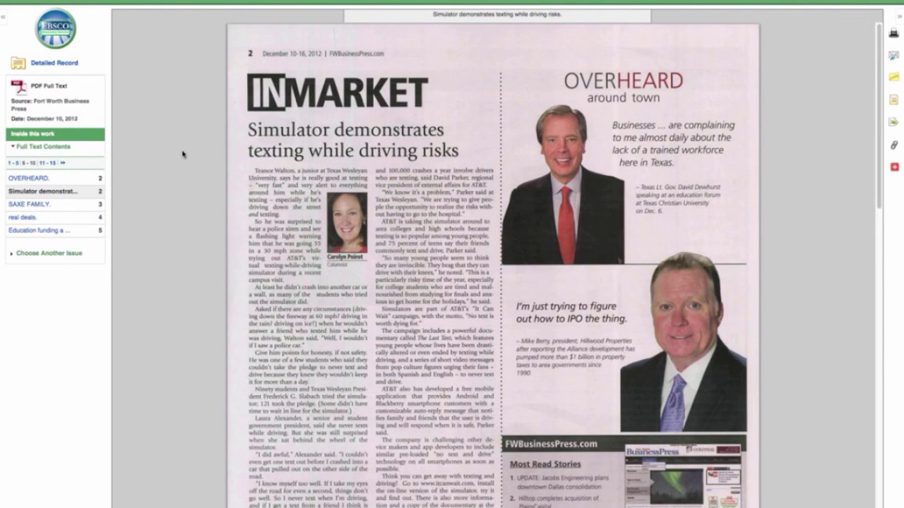 Finding Popular Articles Using OneSearch - YouTube