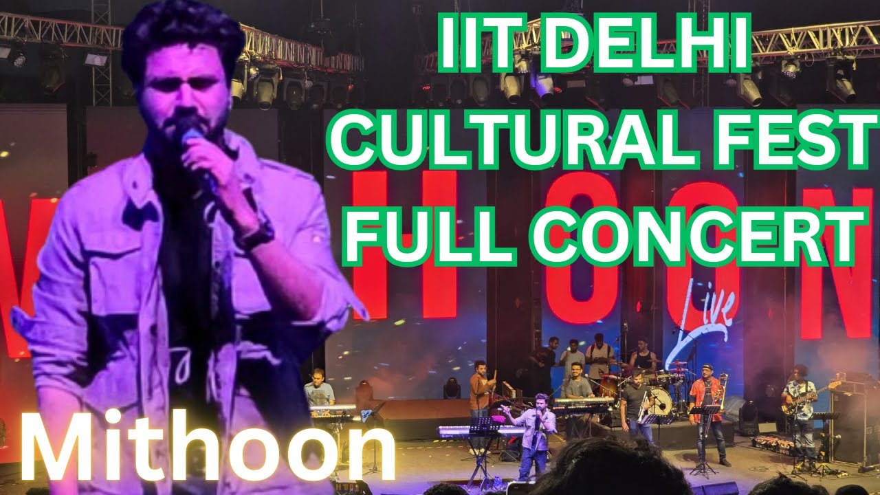 IIT DELHI CULTURAL FEST CONCERT AT RENDEZVOUS 2024 OF MITHOON - YouTube