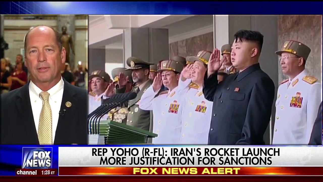 Fox News: Rep. Yoho Discusses Sanctions on Russia, Iran, and N. Korea ...