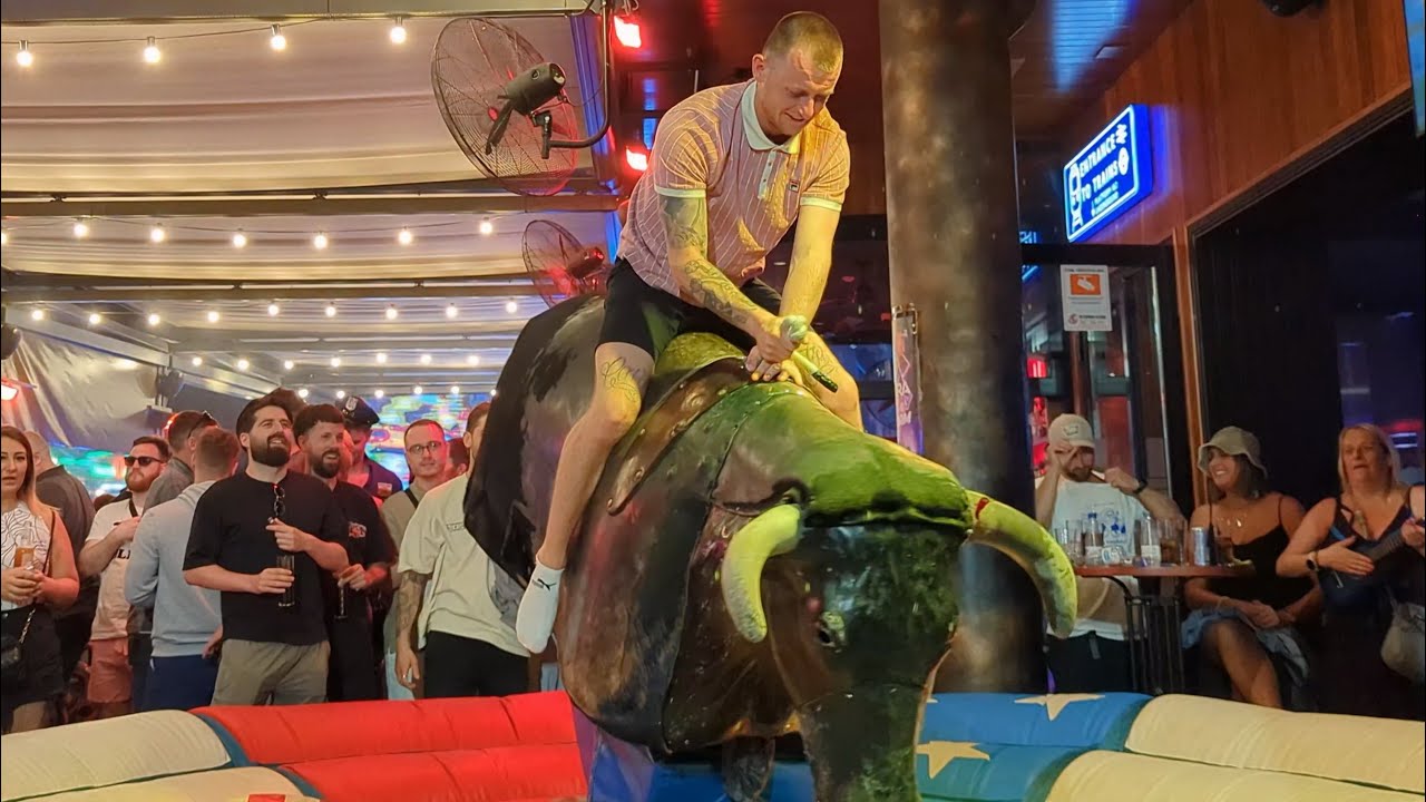 Man Riding Bull on the Crazy Night - ep41 - YouTube
