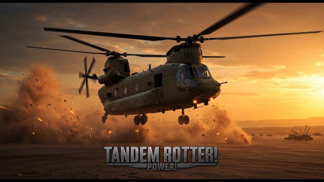🔧 TANDEM ROTOR HELICOPTER – Power, Balance & Engineering Explained!💥 ...