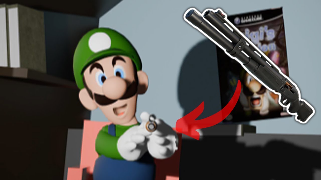 Luigi with a GUN - YouTube