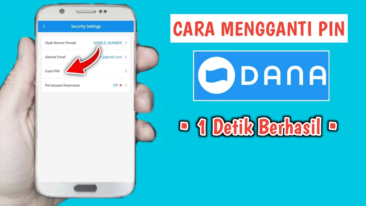 Cara ganti pin dana terbaru ( ubah pin baru di aplikasi dana 2023 ...