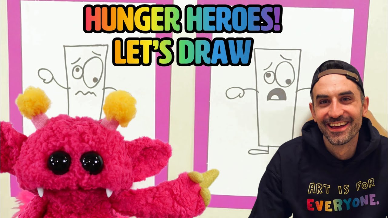 Learn How to Draw Hunger Hero's! By Jarrett Lerner! - Nimalsz Kidz ...