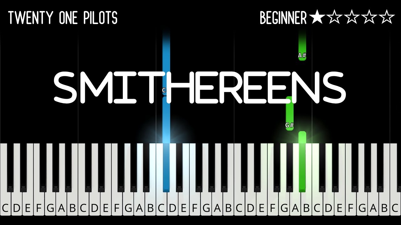 Twenty One Pilots - Smithereens - EASY Piano Tutorial - YouTube
