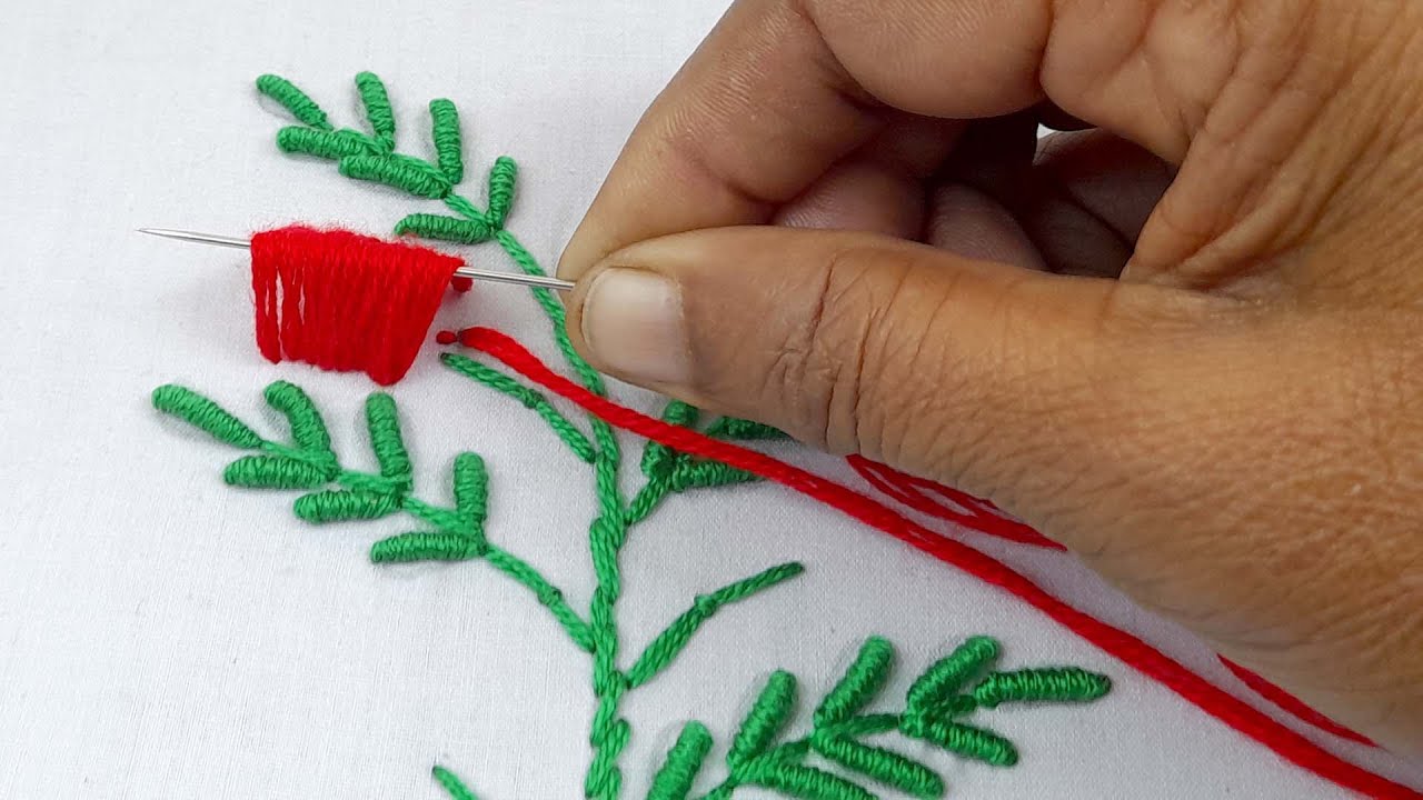 simple flower hand embroidery tutorial - Embroidery Flowers for ...