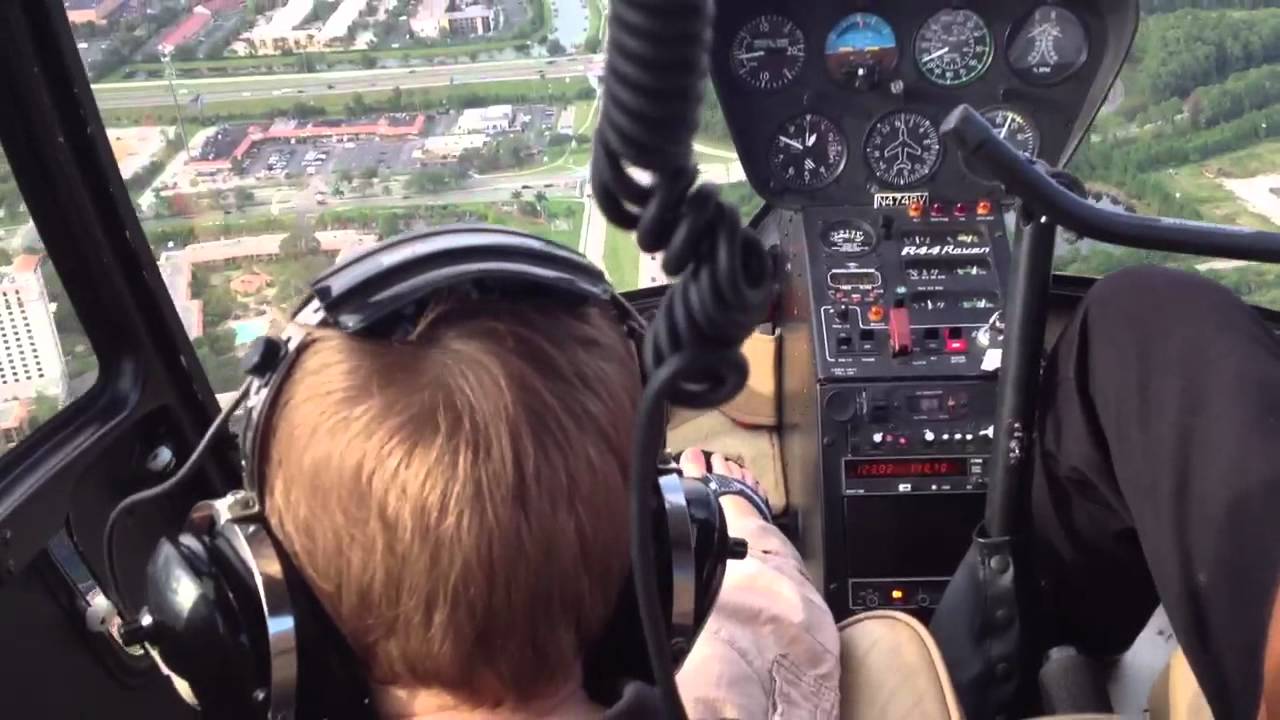 Robert's first helicopter ride - YouTube