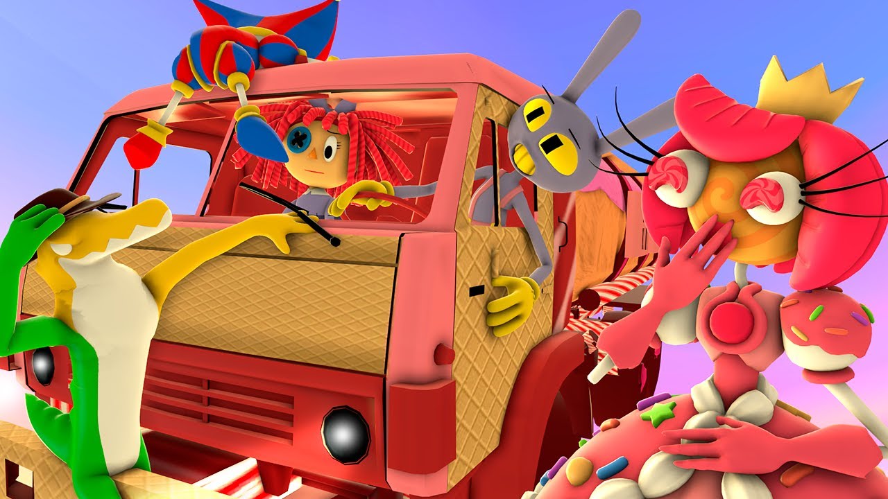 Gummigoo stole a truck The amazing digital circus - animation - YouTube