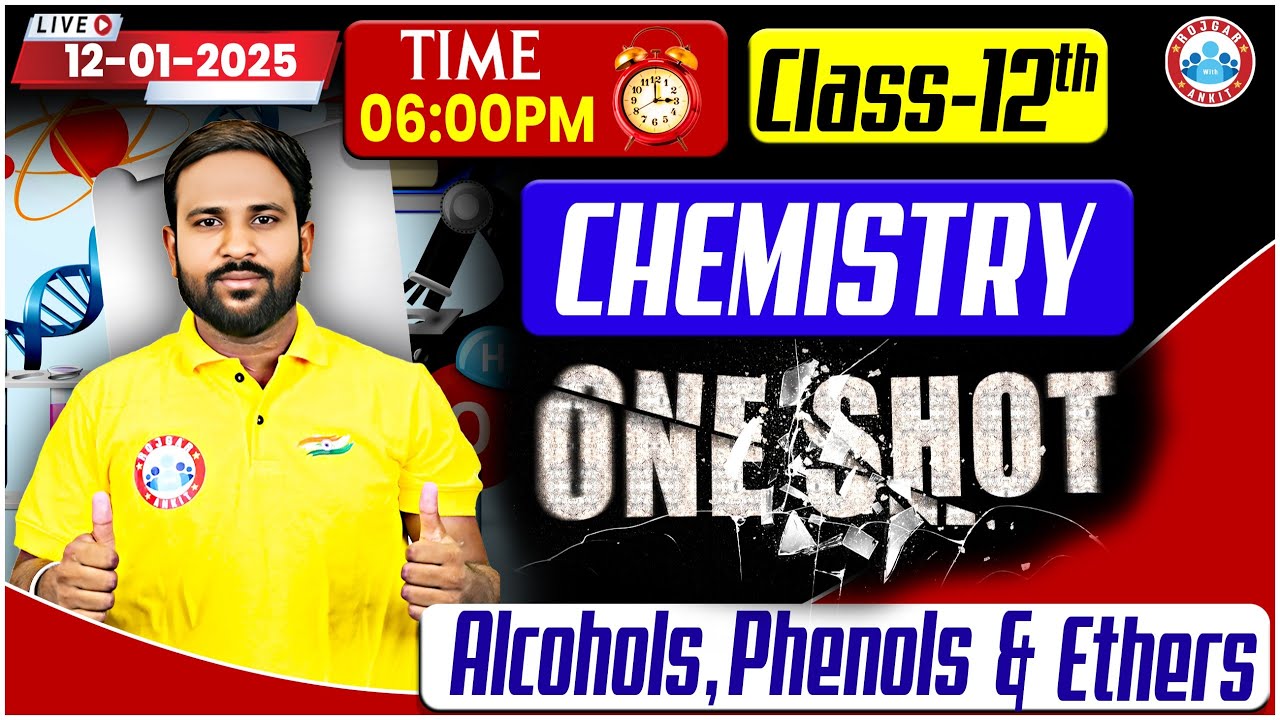 Class 12 Chemistry Alcohols, Phenols and Ethers One Shot | 12th ...