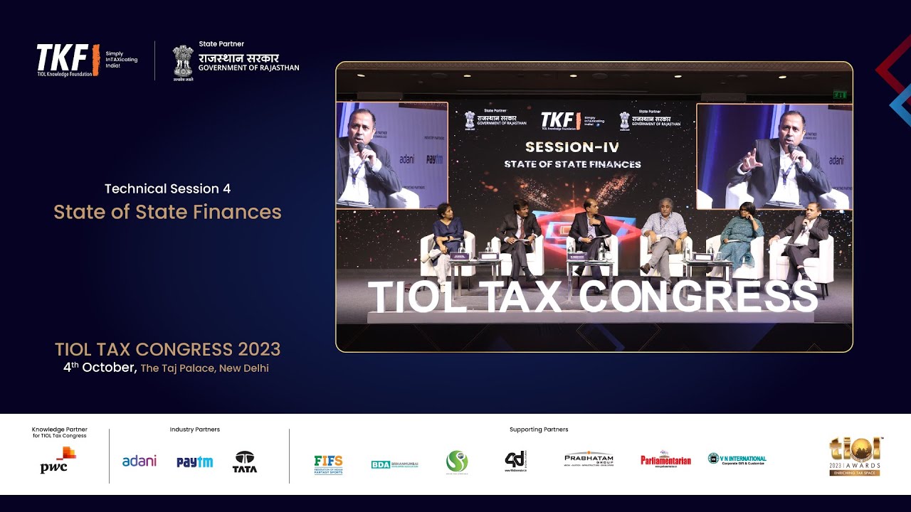 Technical Session 4: State of State Finances - YouTube