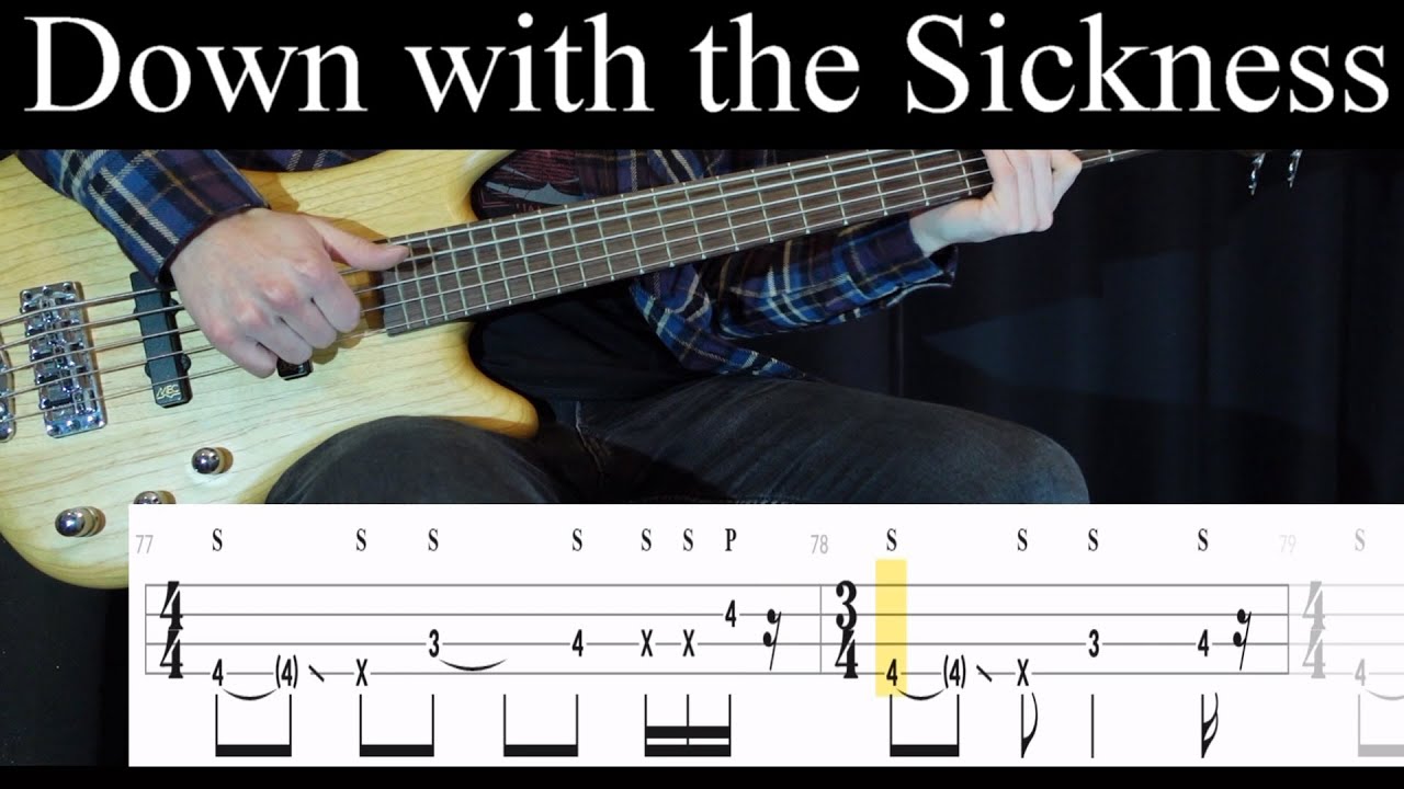 Down with the Sickness (Disturbed) - Bass Cover (With Tabs) by Leo ...