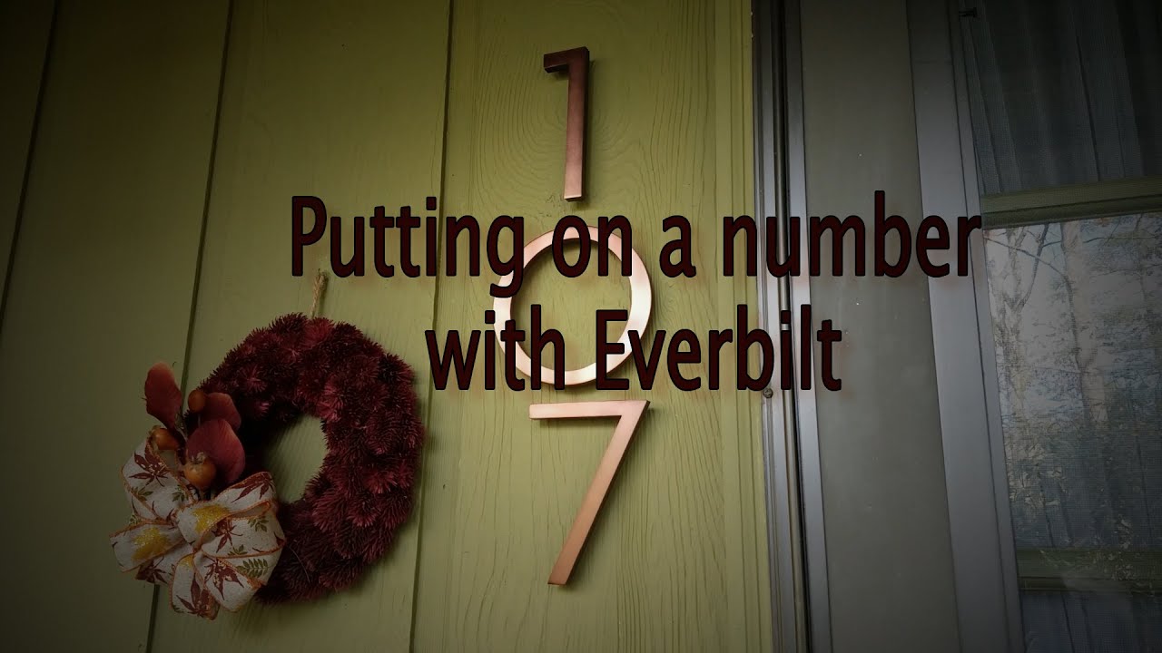 ROCK CREEK HOUSE NUMBERS by Everbilt - YouTube
