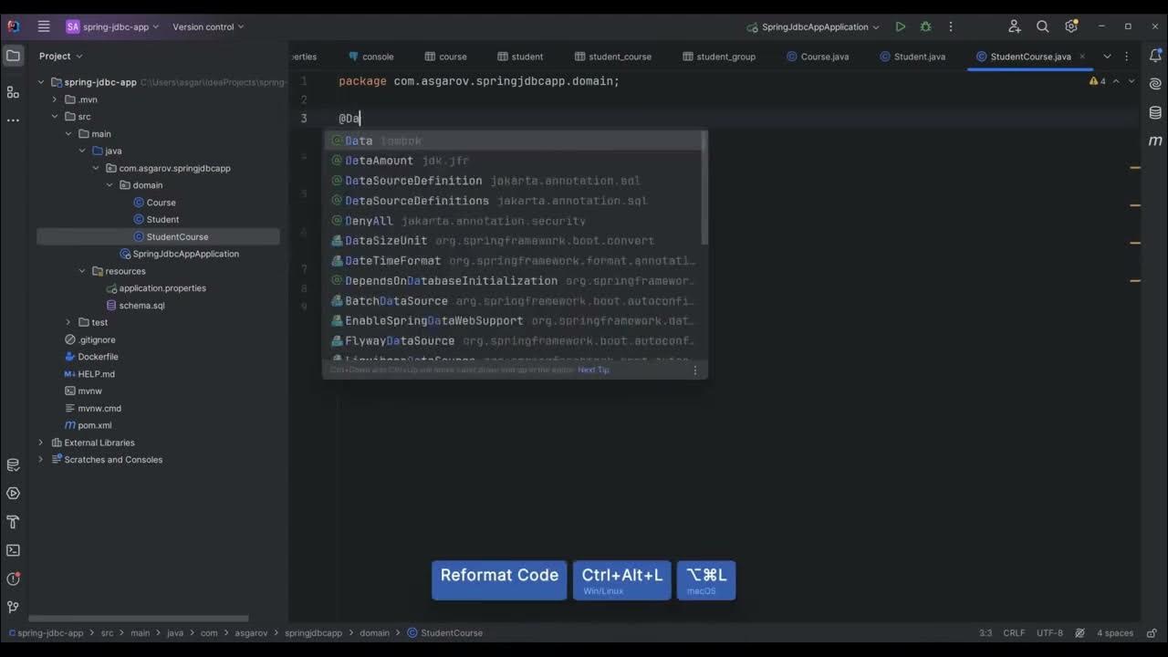 Spring Boot: Implementing Persistence (Dao layer) with Spring JDBC - YouTube