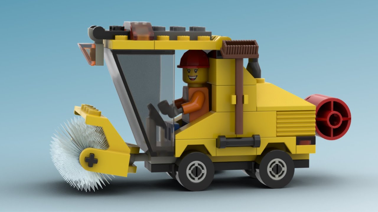 Build With Studio 2.0 - LEGO Street Sweeper (tutorial) - YouTube