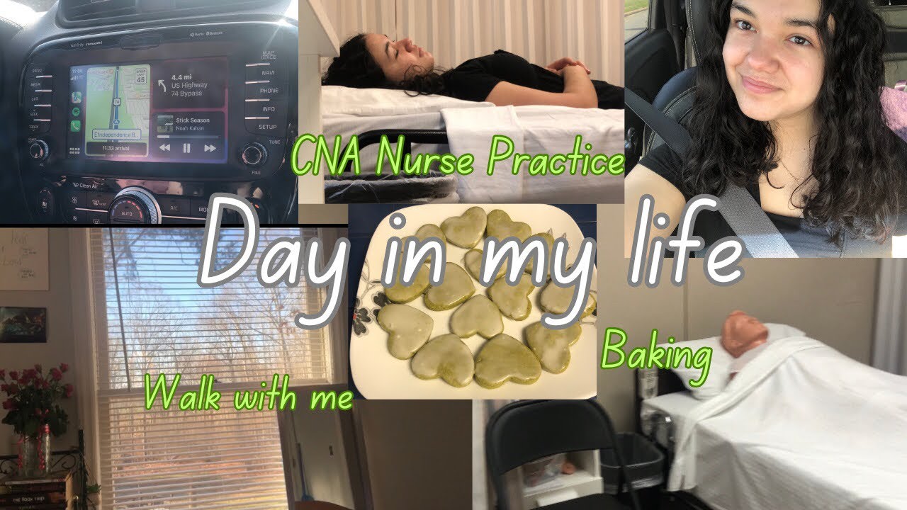 Spend a day with me (CNA Practice, Baking, Reading) - YouTube