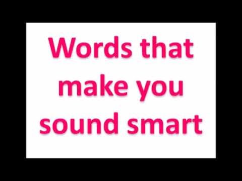 Words that make you sound smart part-1 - YouTube