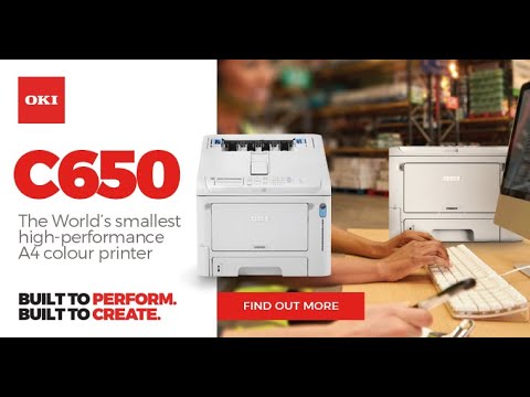 OKI C650 A4 LED Colour Printer - YouTube