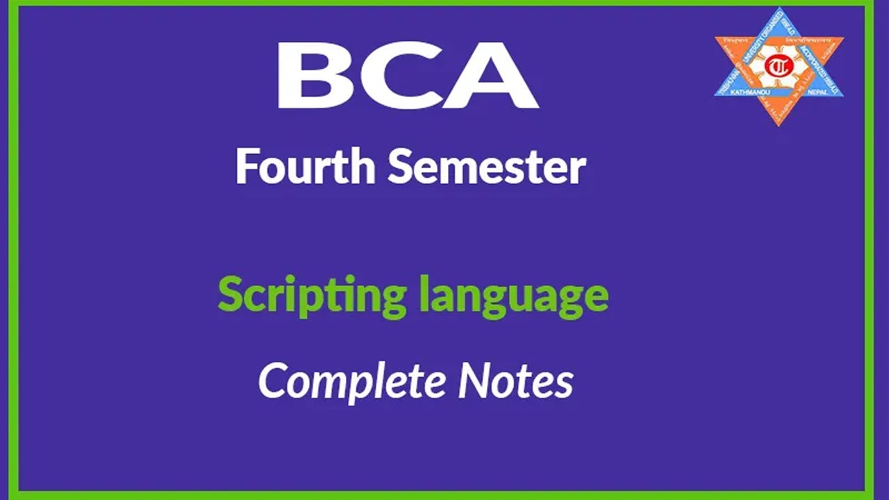 BOARD EXAM QUESTION 2019 MODEL OF SCRIPTING LANGUAGE BCA 4TH SEM TU ...