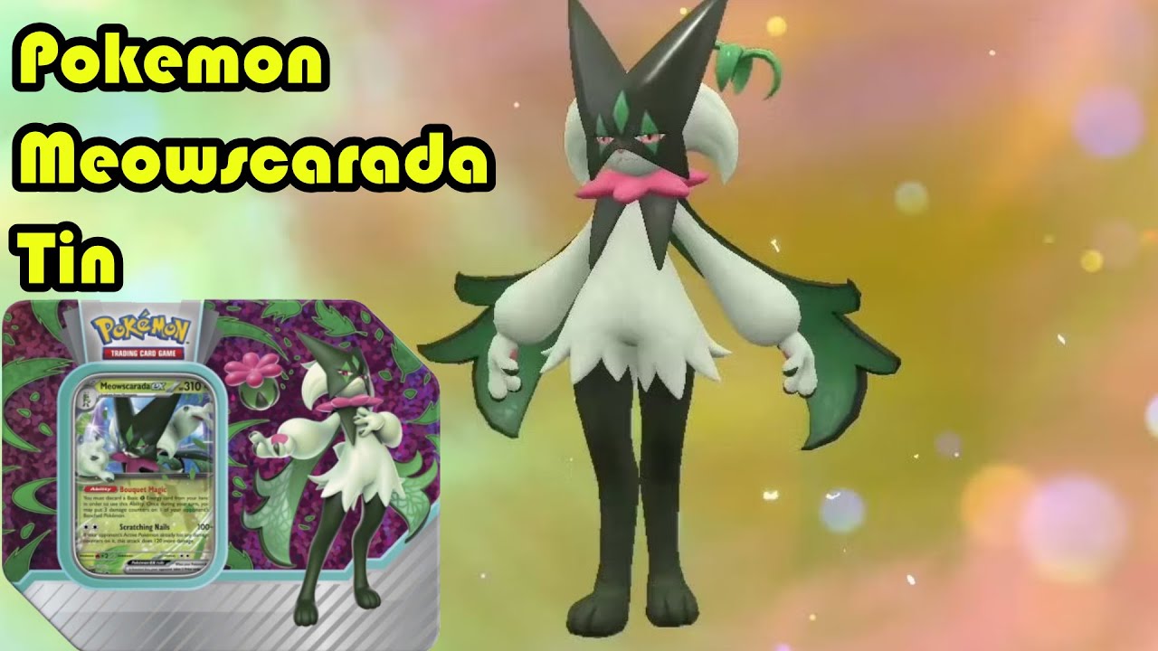 Pokémon TCG: Paldea Partners Tin (Meowscarada ex) Unboxing - YouTube
