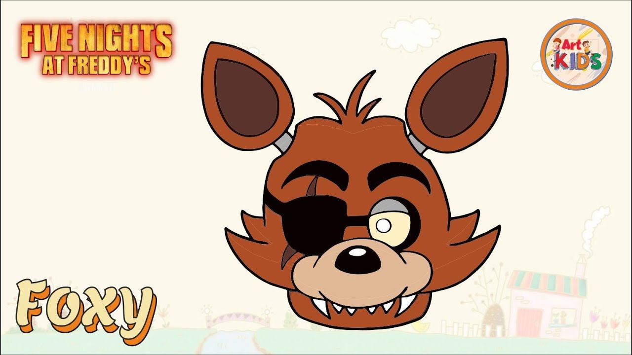 How To Draw Foxy Five Nights at Freddy's EASY🦊 - YouTube