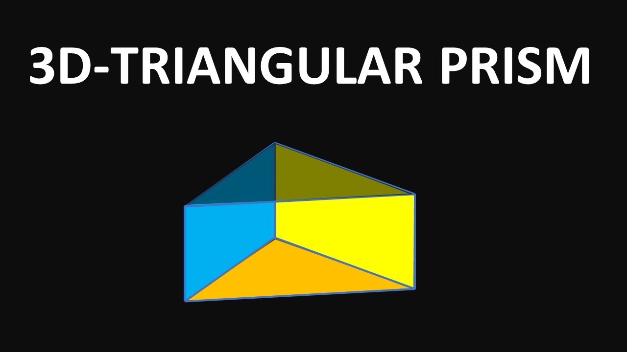 How to Count Faces Edges and Vertices of Triangular Prism? - YouTube