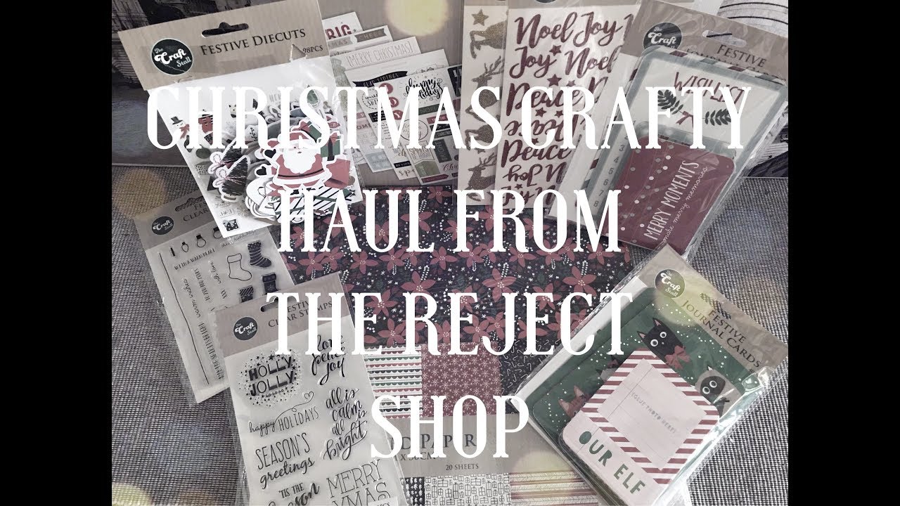 Christmas Crafty Haul From The Reject Shop - YouTube